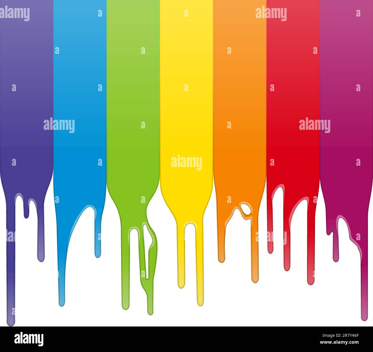 Color stripes in vector format isolated on white background Stock ...