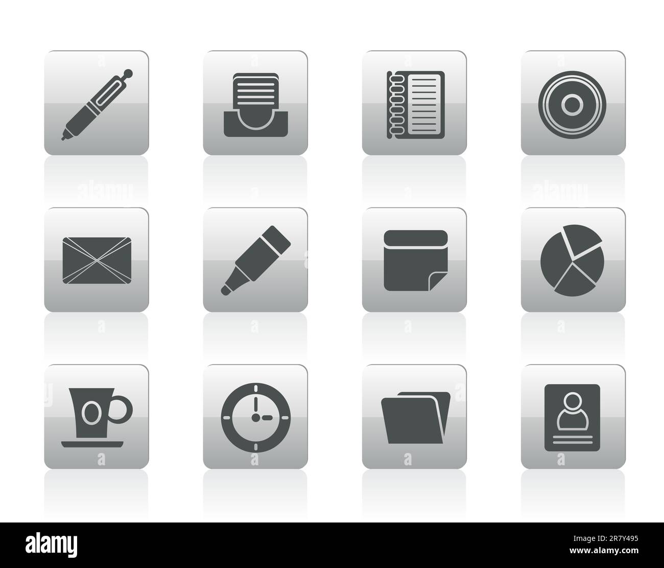Office & Business Icons - Vector icon Set Stock Vector Image & Art - Alamy