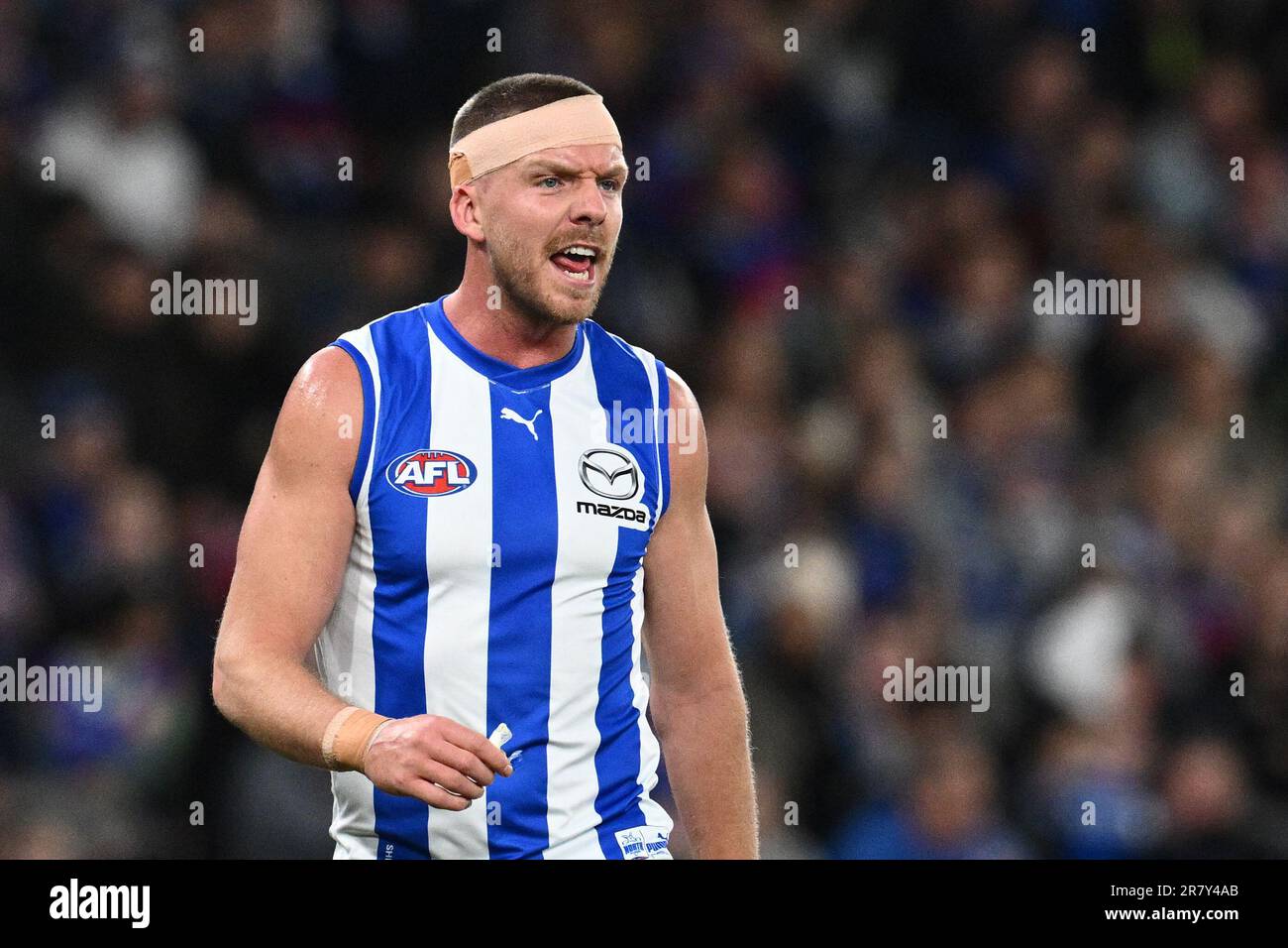 Melbourne, Australia. 18th June, 2023. Aidan Corr of North Melbourne ...