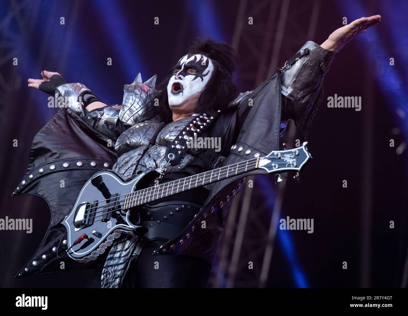 Munich, Germany. 17th June, 2023. Singer and bassist Gene Simmons of ...