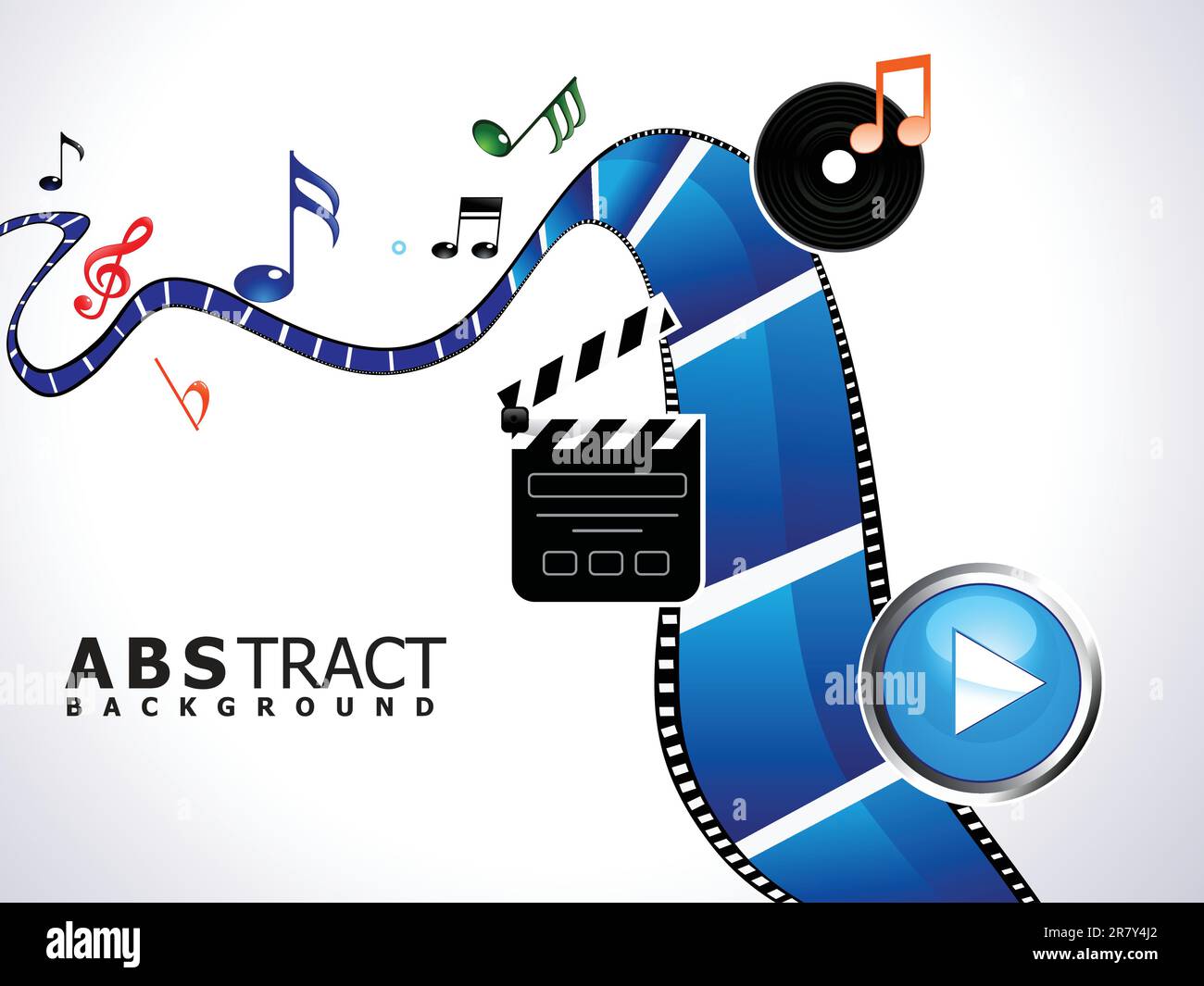 abstract multiple video background vector illustration Stock Vector ...