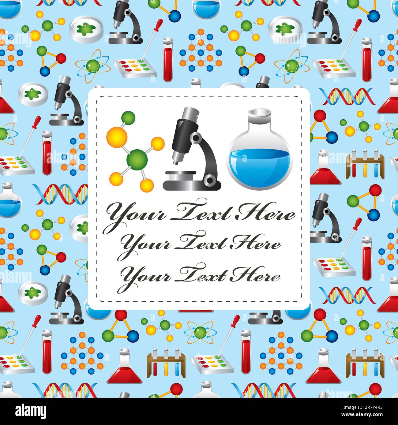 Color image cartoon microscope science hi-res stock photography and ...