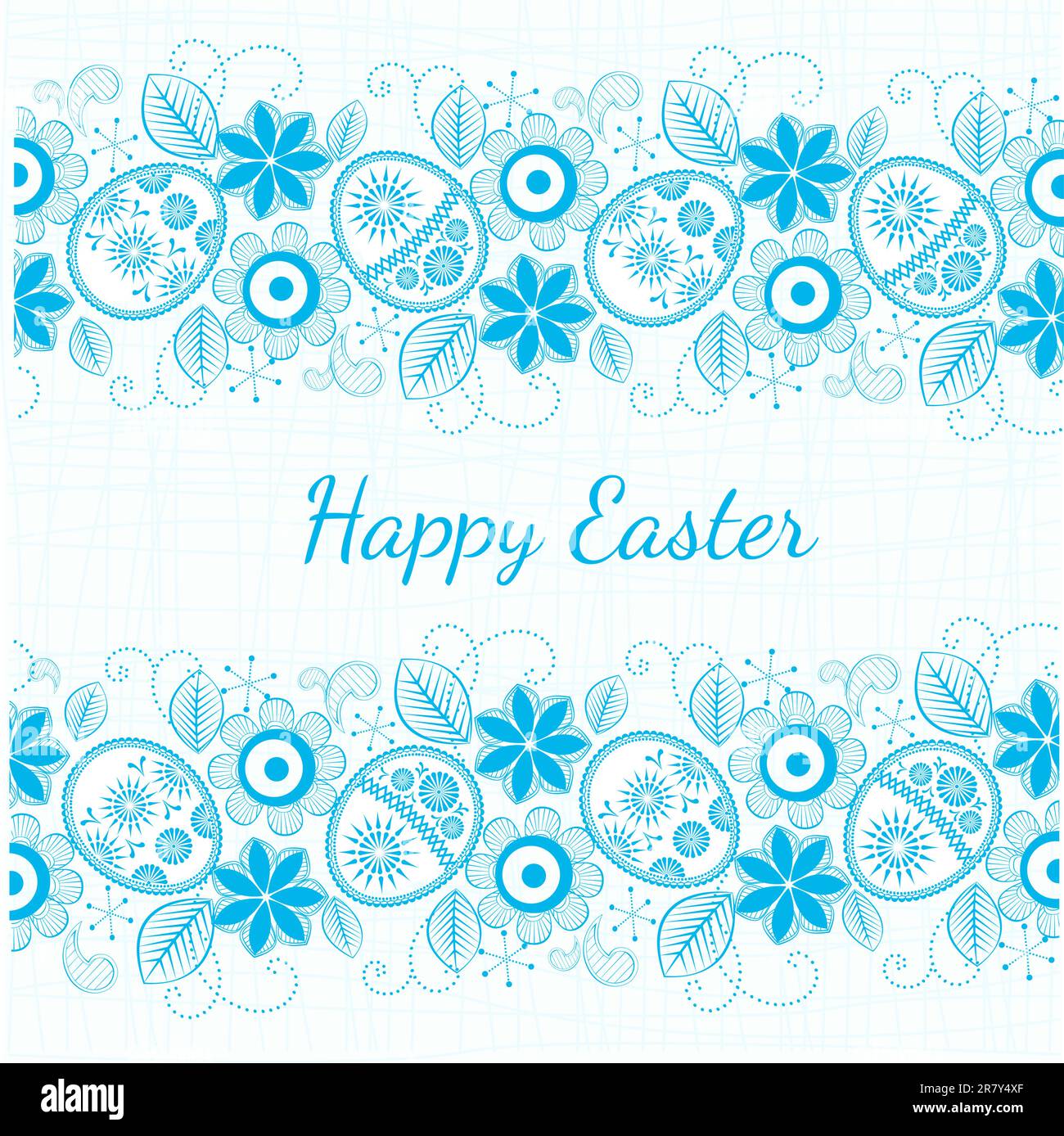 blue background Easter motif, ESP 10 Stock Vector Image & Art - Alamy