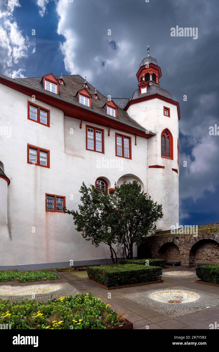 Old castle, former electoral moated castle from the 13th century, today ...