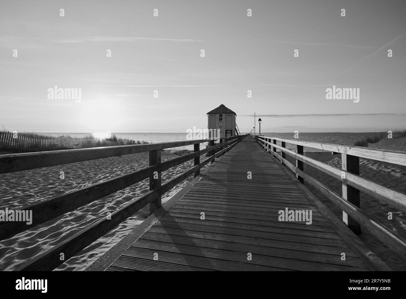 Lubmin, Sonnenuntergang, Steg, Sommer, Meer, Ostsee, Baltic Sea Stock ...