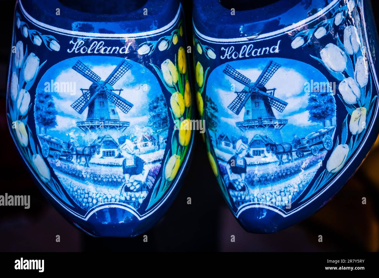 Traditional Amsterdam clogs in a shop close to the center Stock Photo ...
