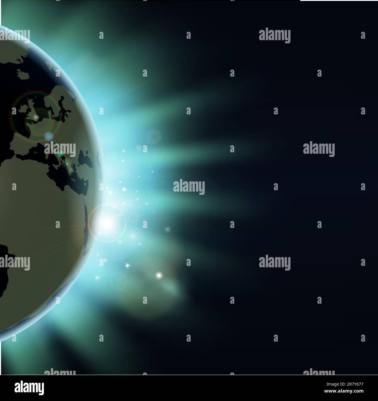 Black world map over Stock Vector Images - Alamy