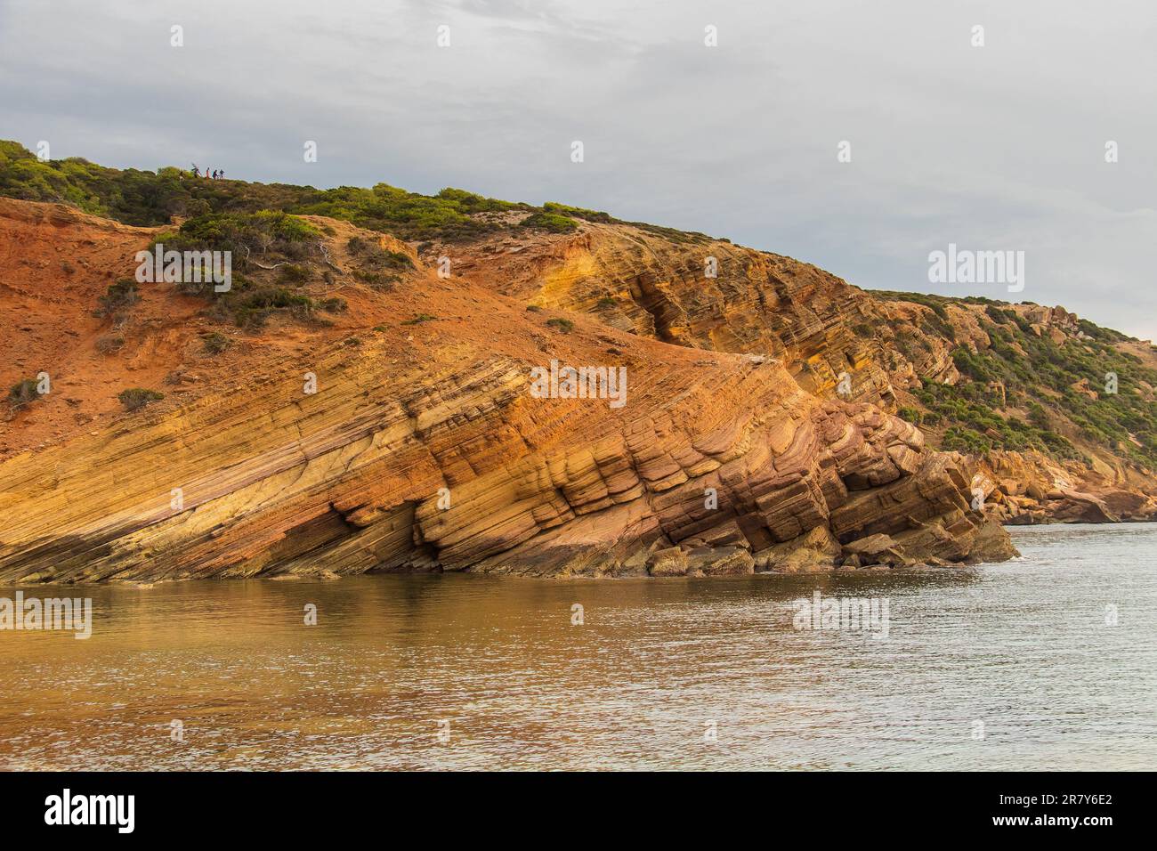 Mille-Feuille Cove located on the Cap Bon of Tunisia, in Korbous Stock ...