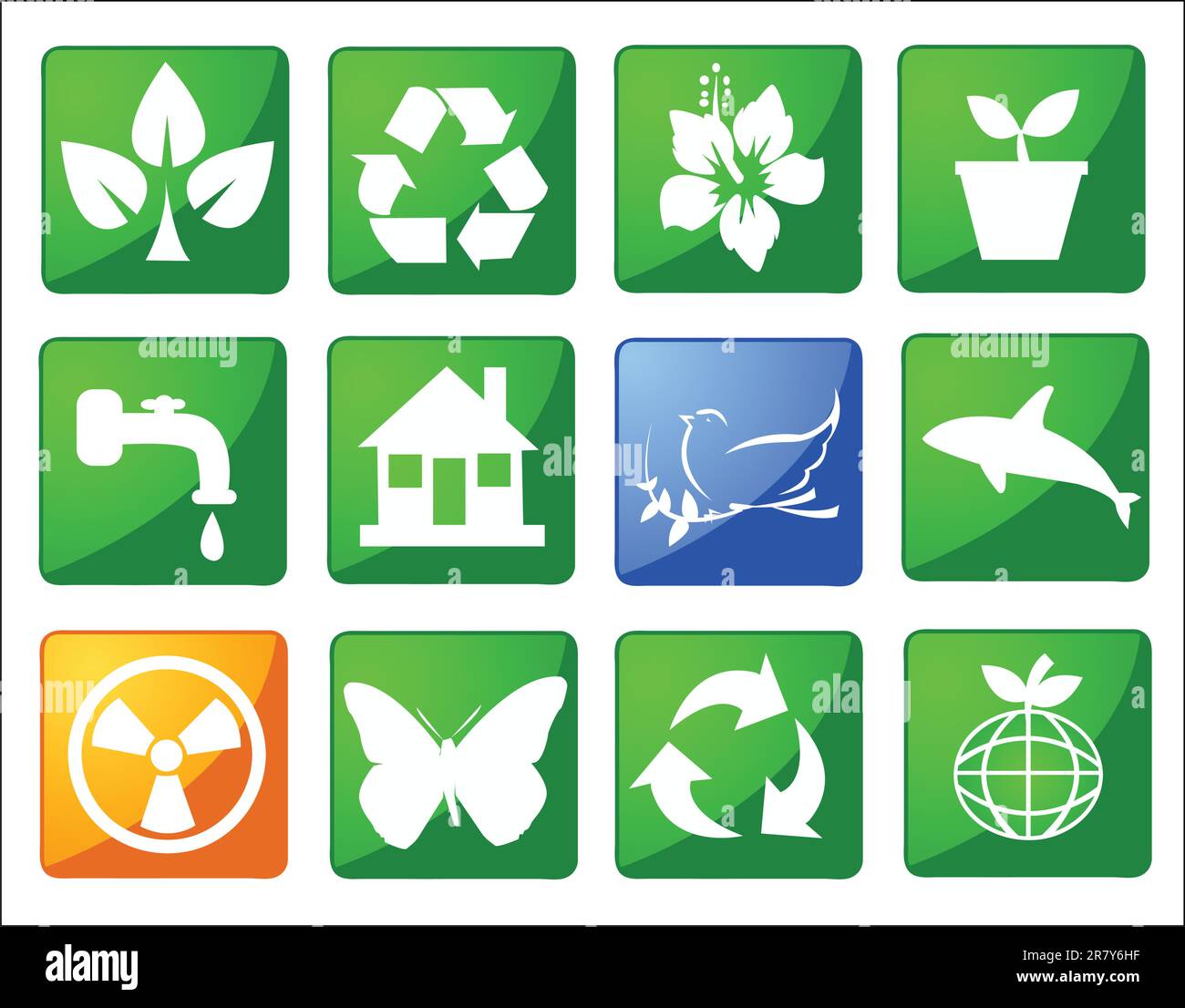 Environmental conservation symbols Stock Vector Image & Art - Alamy