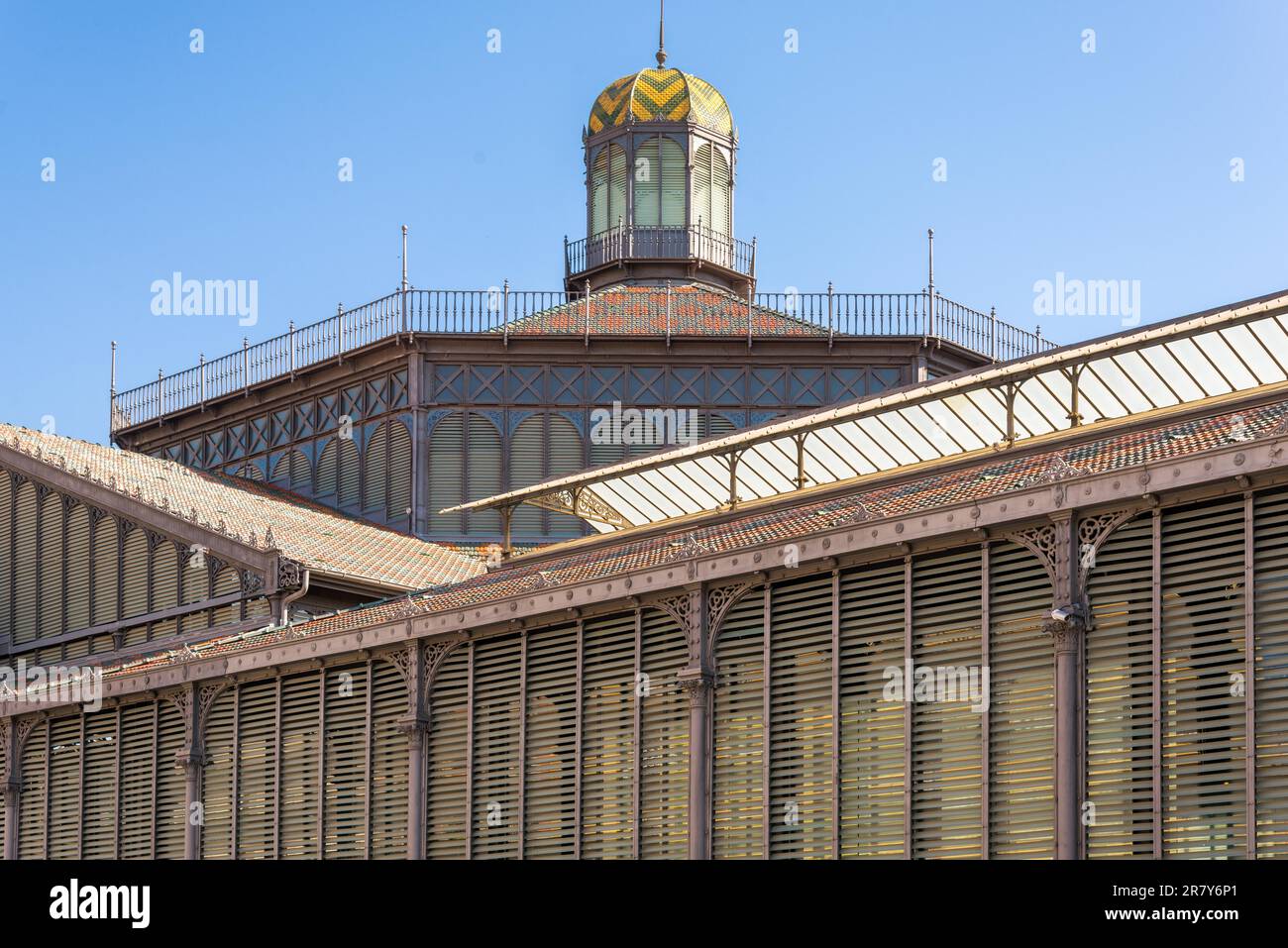 The Mercat del Born in the El Born district of Barcelona is a former ...