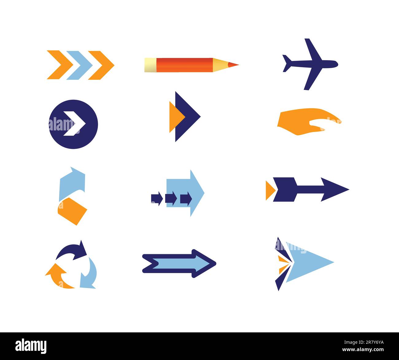 Directions Icons vector Stock Vector Image & Art - Alamy