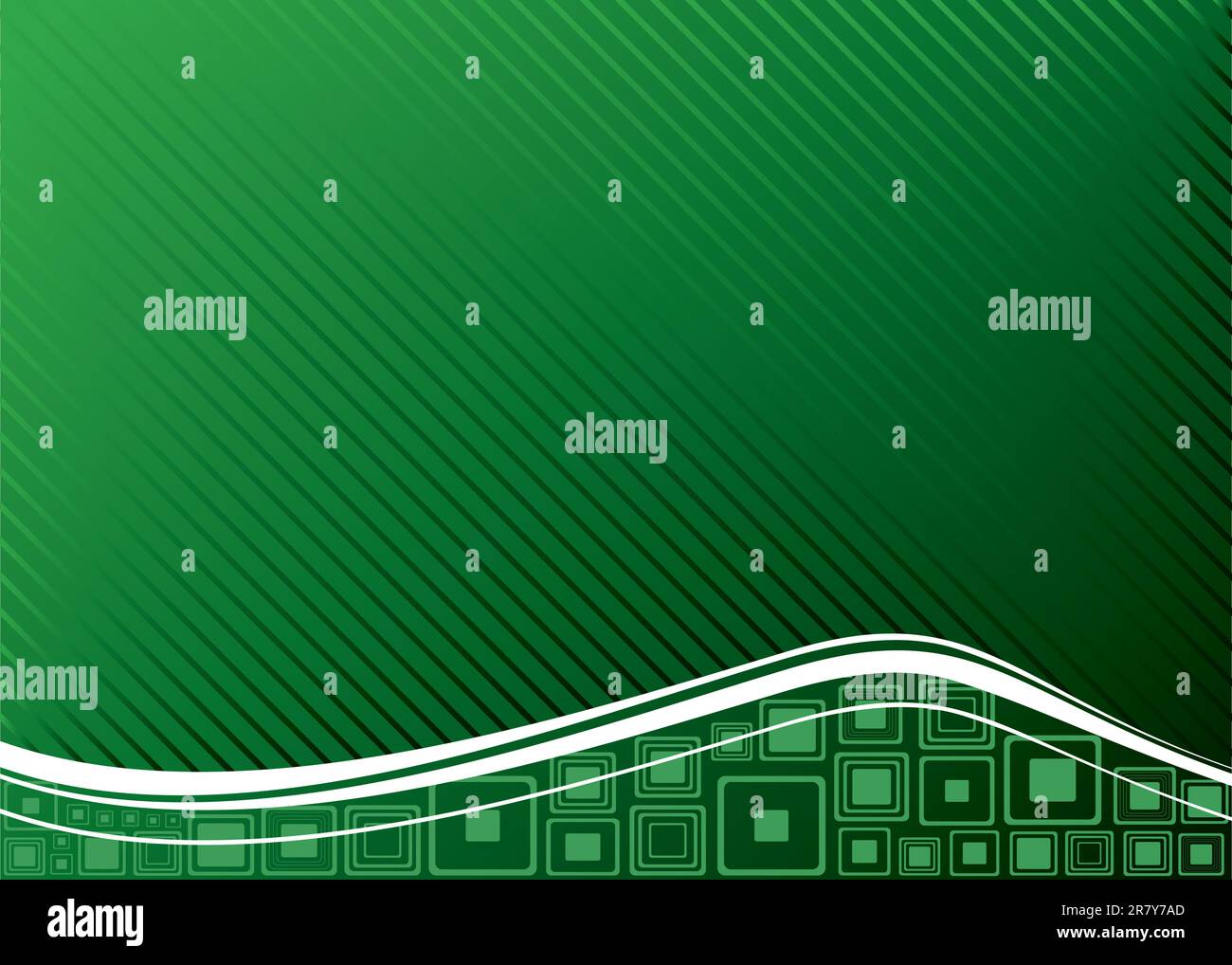 Abstract green background with squares and lines. vector illustration ...