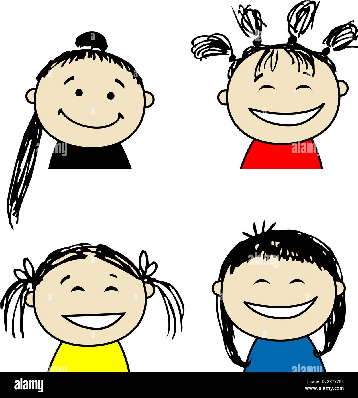 Smiling people icons for your design Stock Vector Image & Art - Alamy