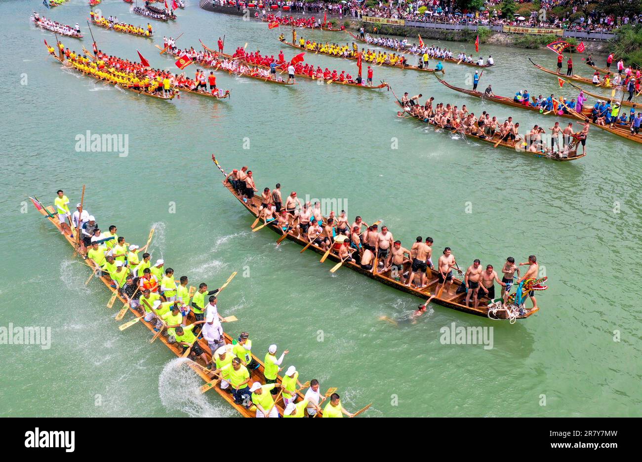 Rowers rally for a boat parade to celebrate the upcoming traditional ...