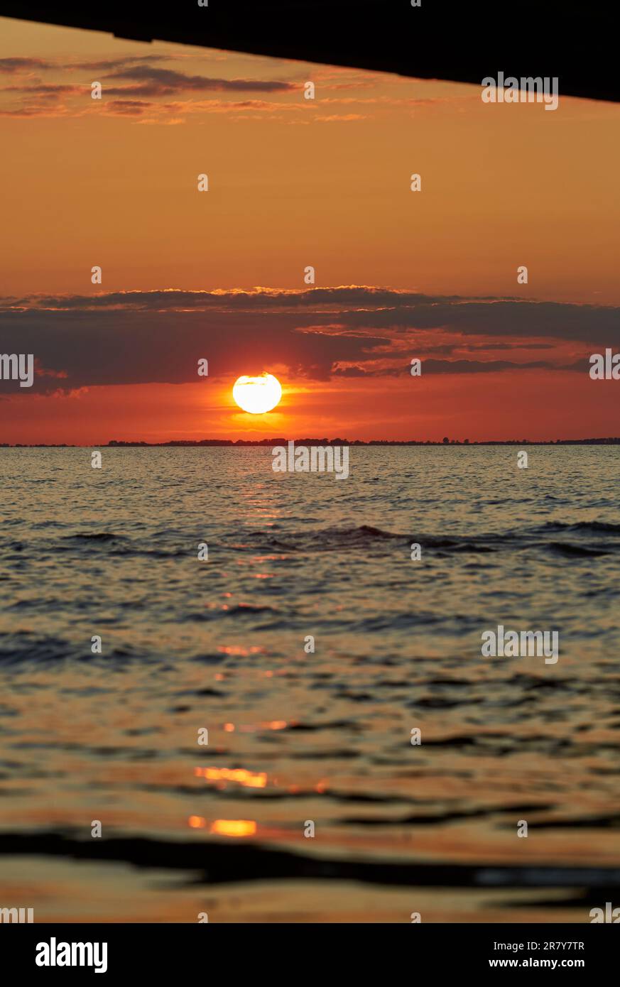 Lubmin, Sonnenuntergang, Steg, Sommer, Meer, Ostsee, Baltic Sea Stock ...
