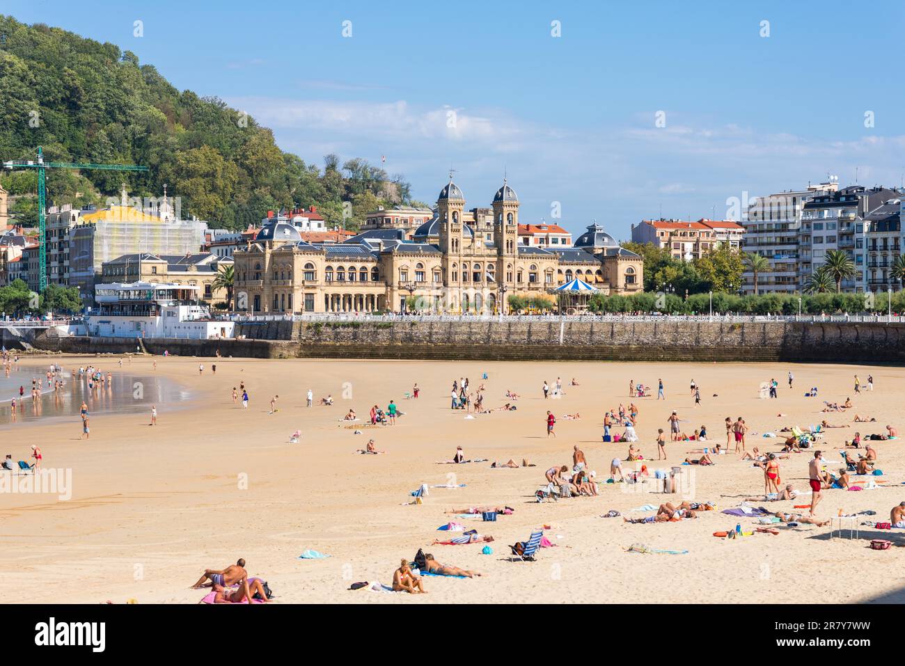 The Beach of La Concha, one of the most famous urban beaches in Europe ...