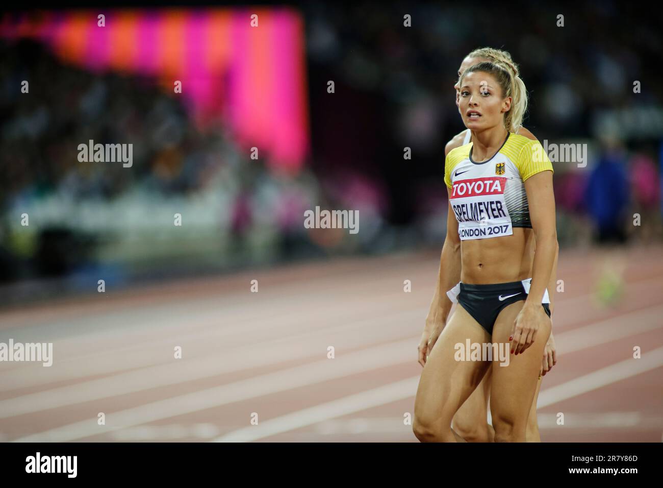 Ruth Sophia Spelmeyer participating in the 400 meters at the World ...