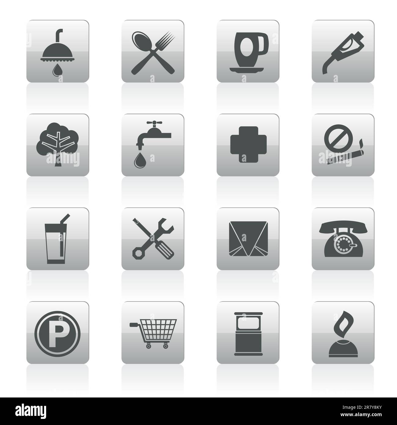 Petrol station´ Stock Vector Images - Alamy