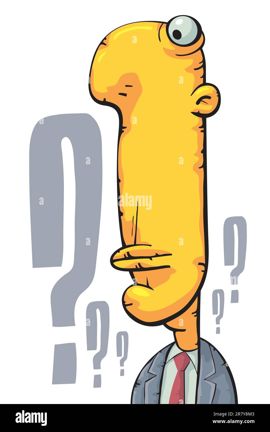 Businessman with straight face Stock Vector Image & Art - Alamy