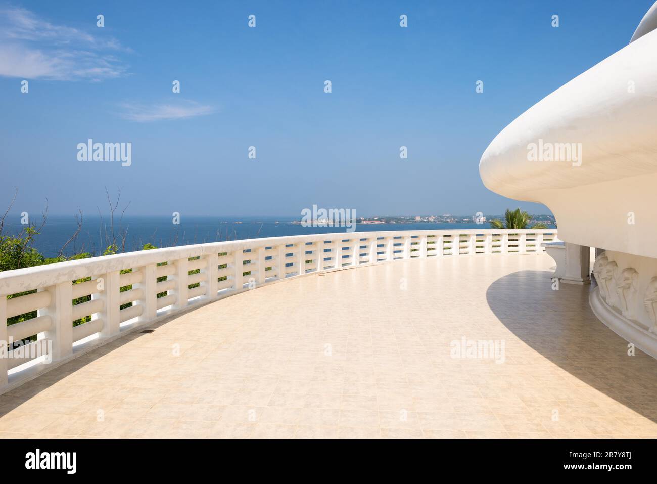 Viewing platform and Stupa of the Japanese Peace Pagoda on top of the ...