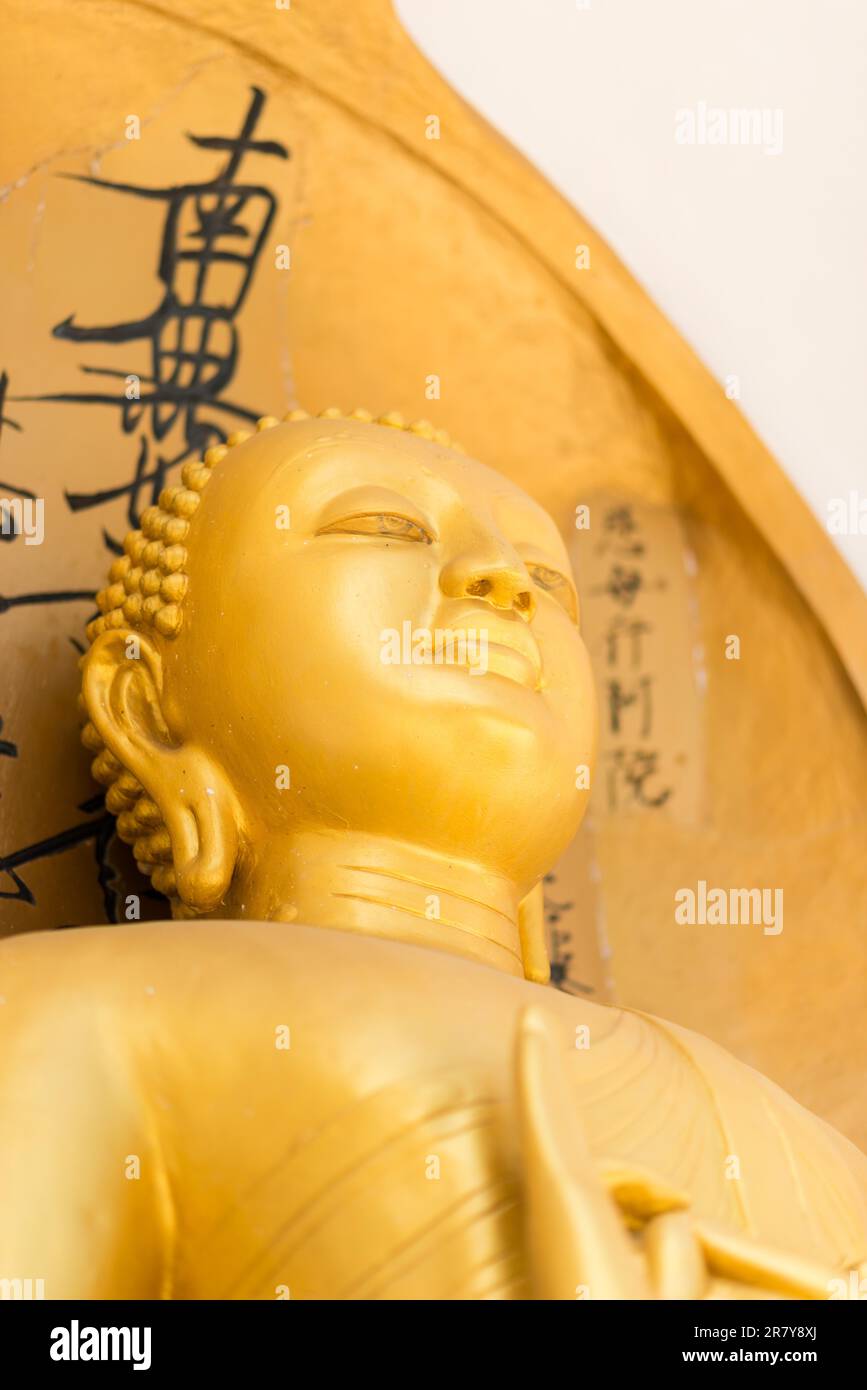 Buddha sculpture. Prince Siddhartha. Birth. Temple art at the Stupa of ...