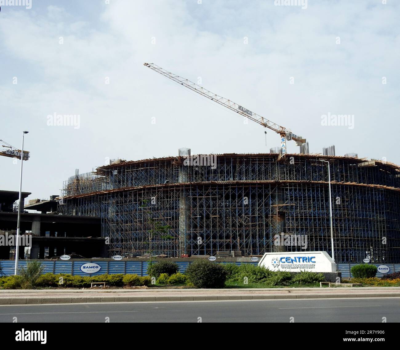 Cairo, Egypt, June 3 2023: A construction site for SAMCO company ...