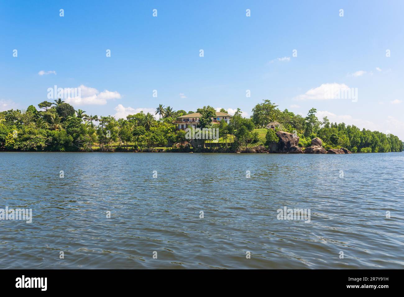 Coastal lagoon named Hikkaduwa lake in the north-east of the city. With ...
