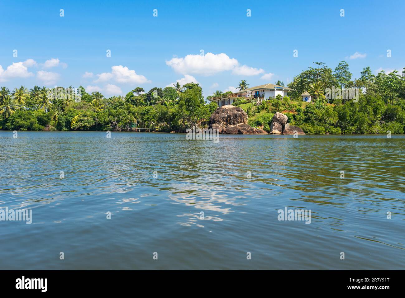 Coastal lagoon named Hikkaduwa lake in the north-east of the city. With ...