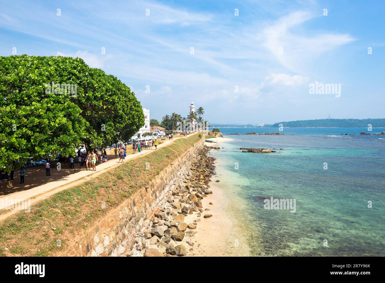Lighthous in Galle Fort, also known as the Dutch Fort or the Ramparts ...