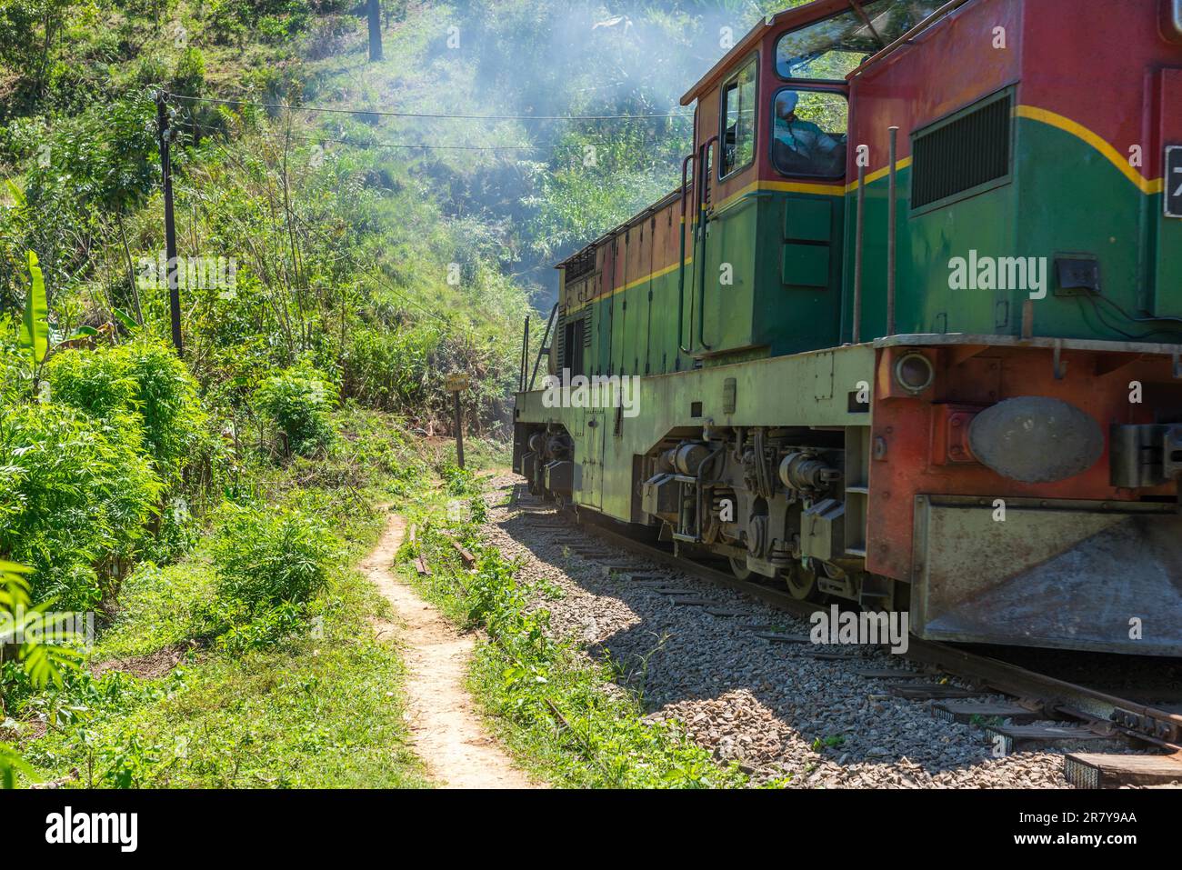 Shortly behind the nine arches bridge between Demodara and Ella, the ...