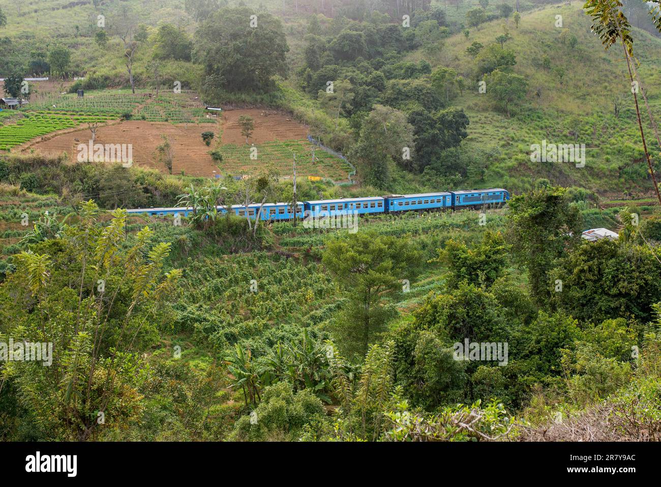 The Class S12 train on the long-distance travel on the Main line from ...