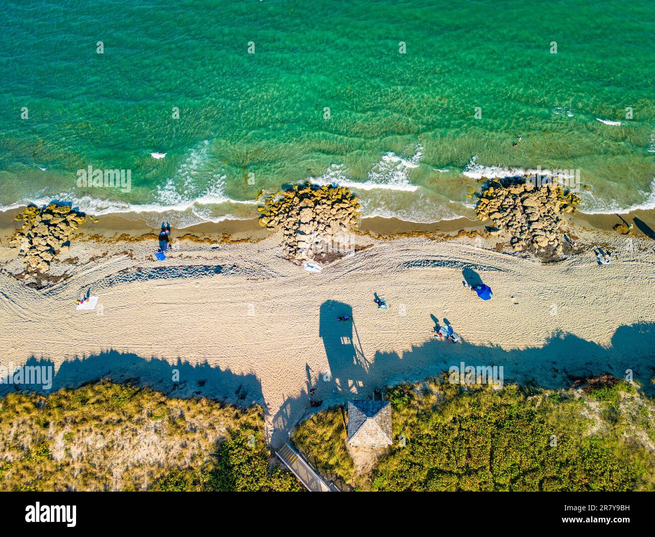 Aerial photo Deerfield Beach Florida coastline, USA Stock Photo - Alamy