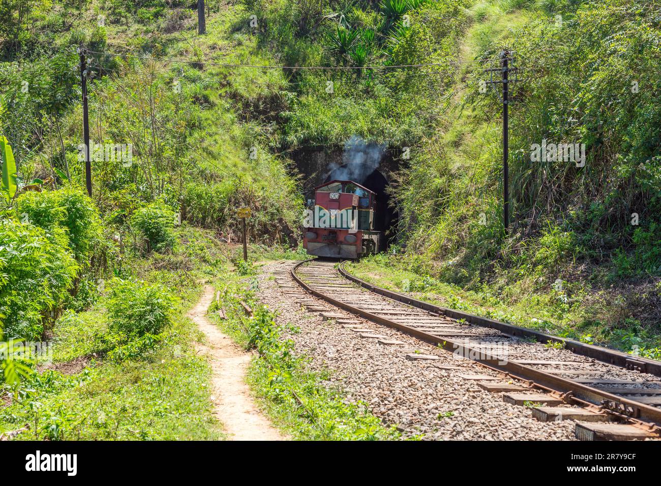 Shortly behind the nine arches bridge between Demodara and Ella, the ...