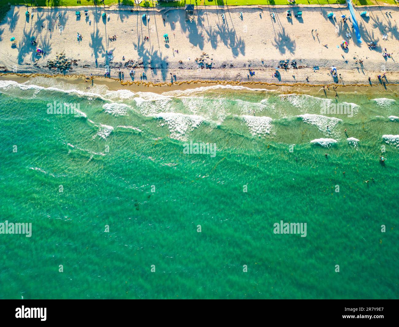 Aerial photo Deerfield Beach Florida coastline, USA Stock Photo - Alamy