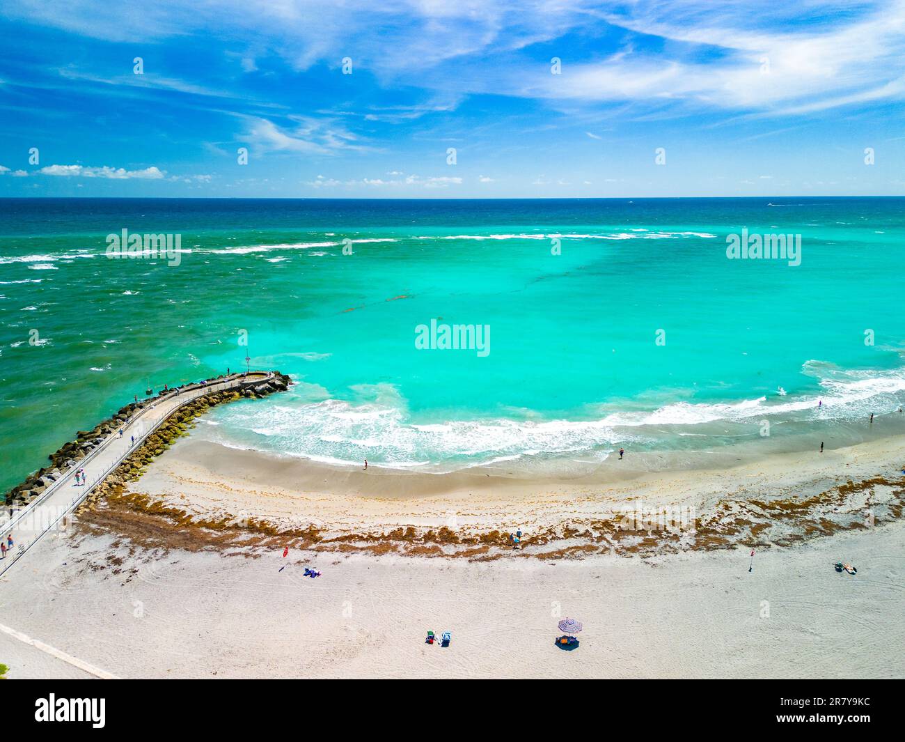 DuBois Park, Jupiter Beach and inlet, areal views, Florida, USA Stock ...