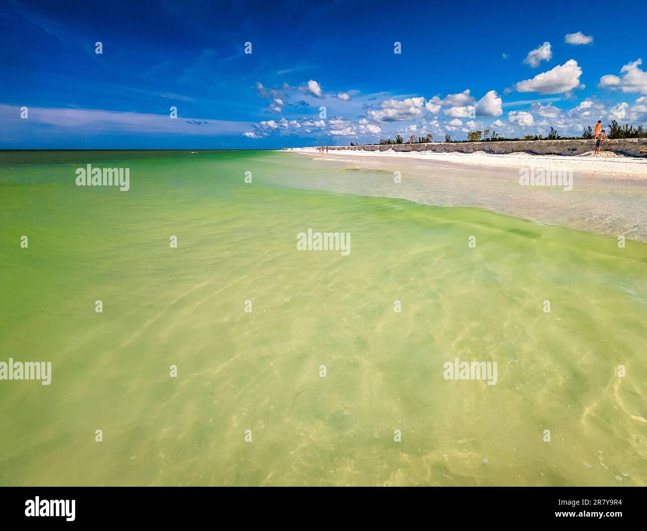 Aerial View of Marco Island, a popular tourist beach town in Florida ...