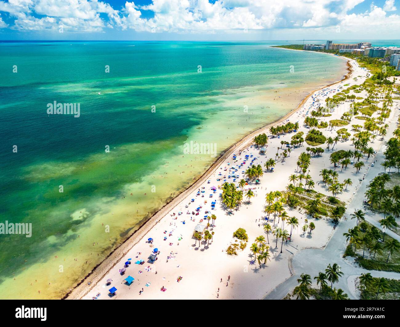 Aerial miami beach crandon park hi-res stock photography and images - Alamy