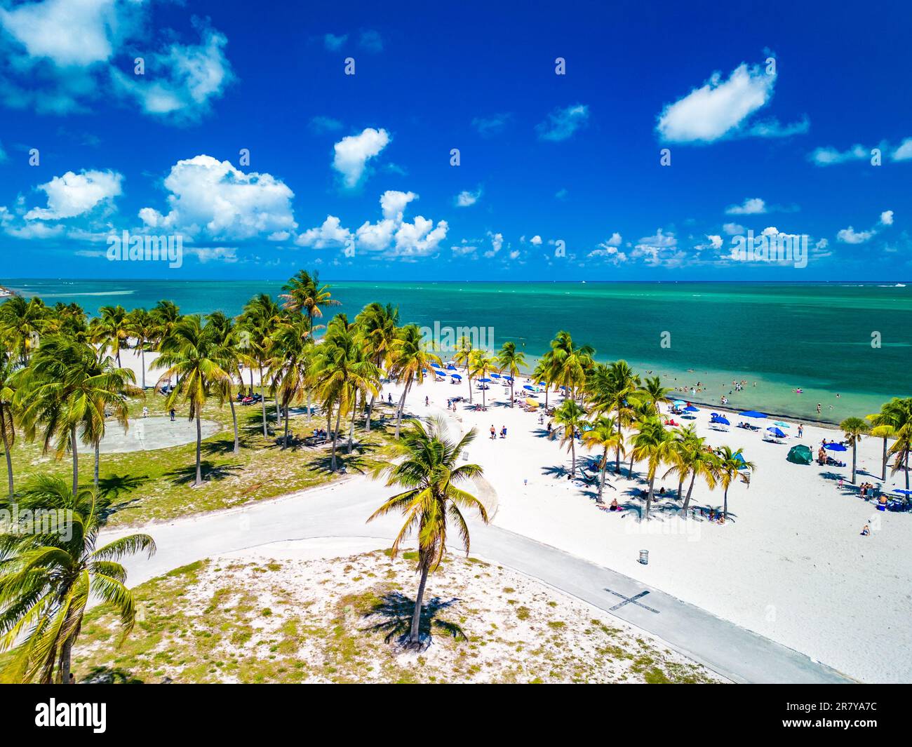 Aerial miami beach crandon park hi-res stock photography and images - Alamy