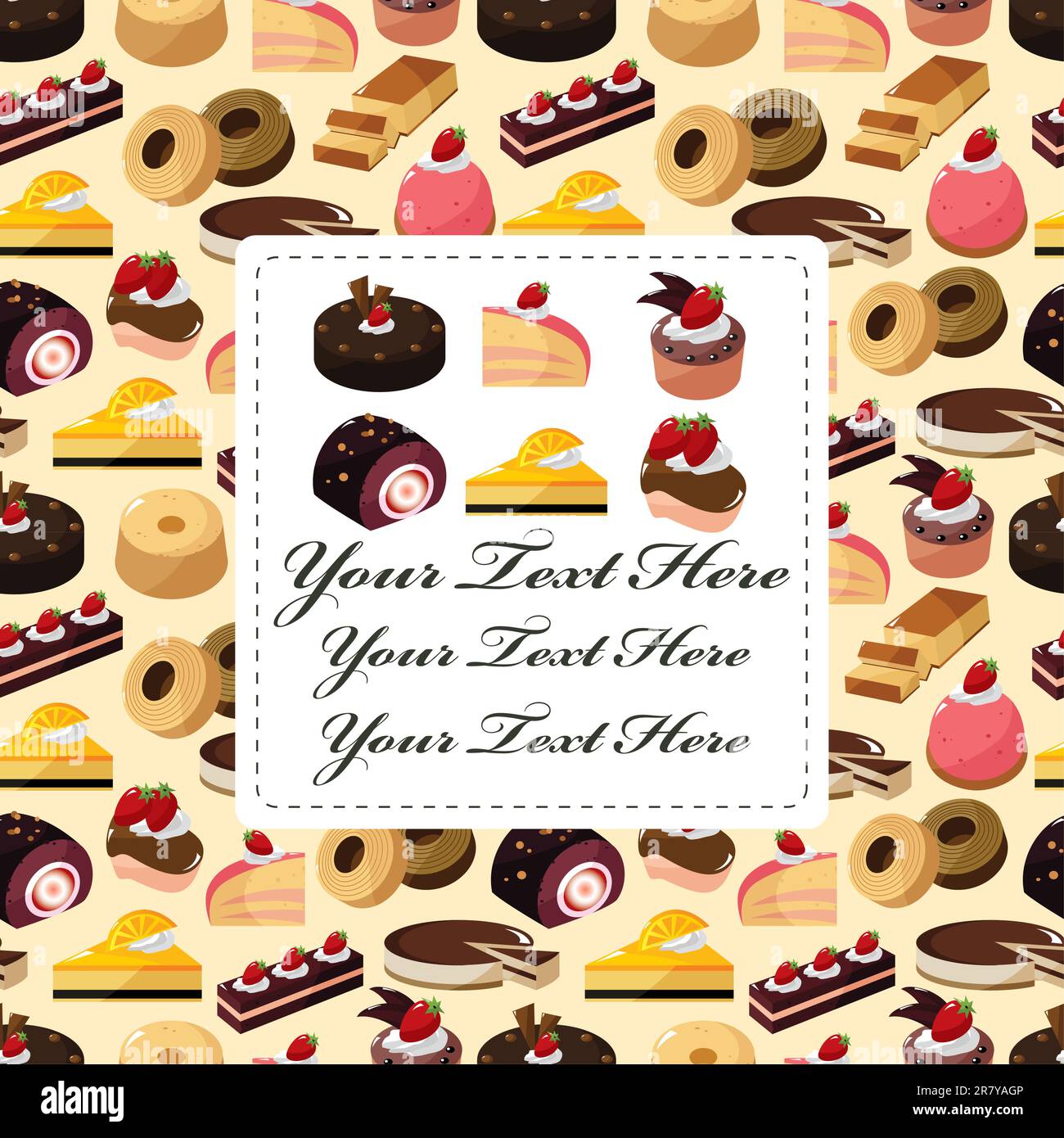 Beautiful cake Stock Vector Images - Alamy