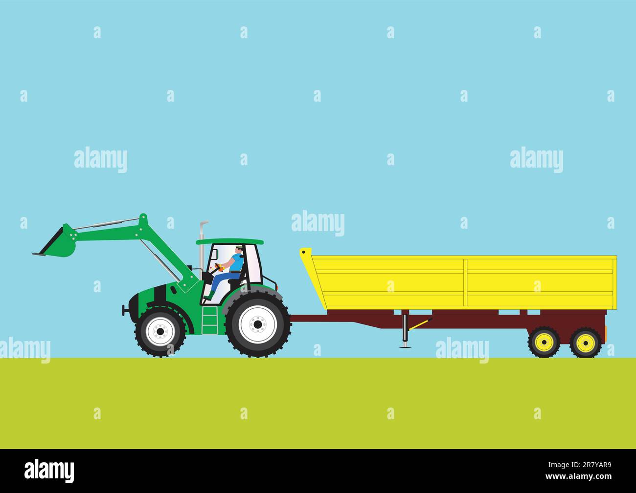 Pulling countryside Stock Vector Images - Alamy