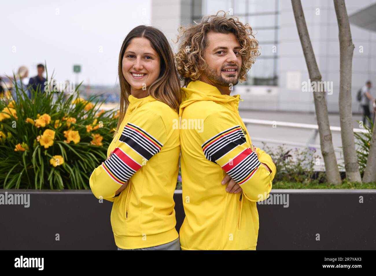 Zaventem, Belgium. 18th June, 2023. Belgian Lisa Ingenito and Belgian ...