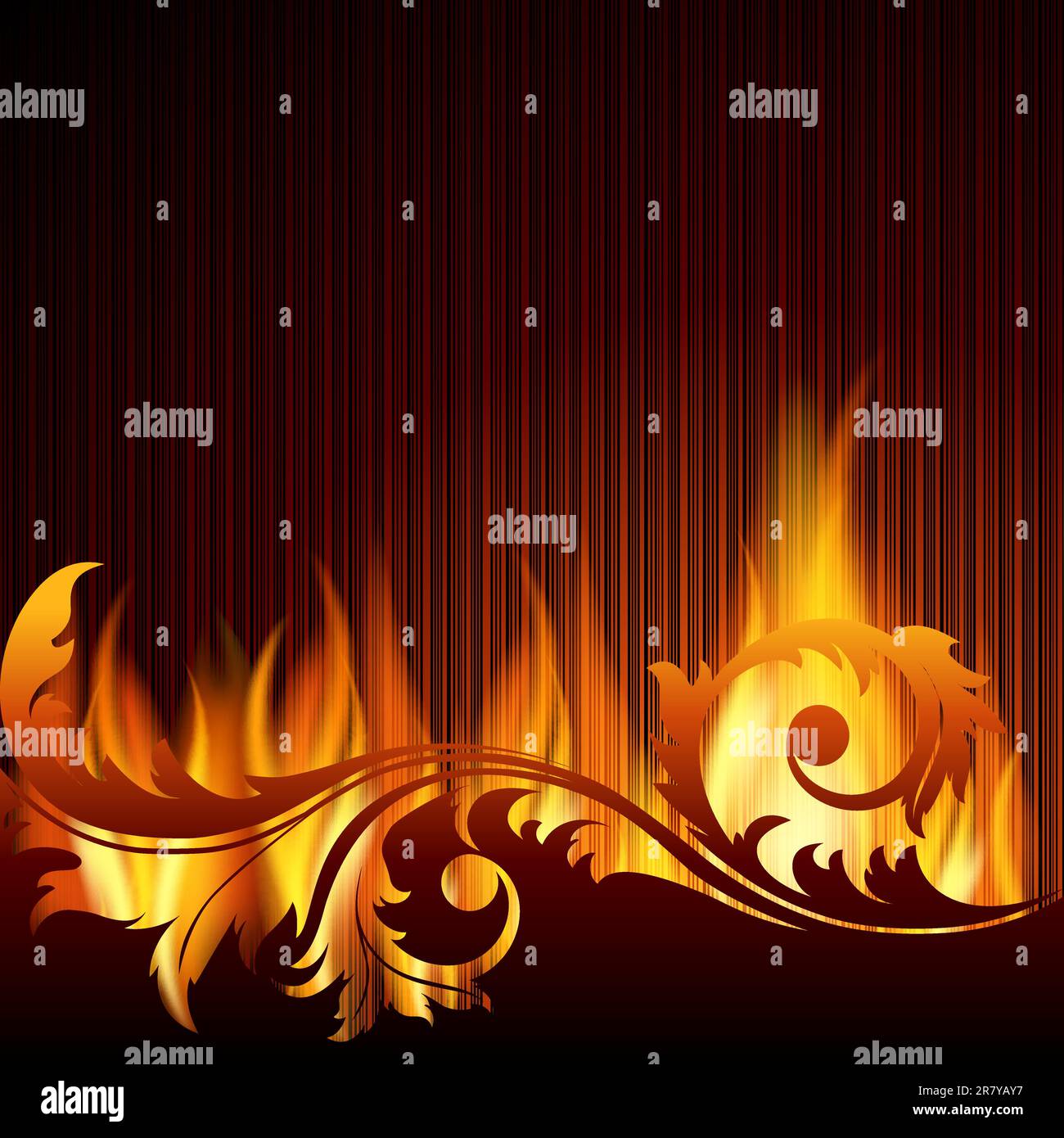 Black background with flame.EPS10. Mesh Stock Vector Image & Art - Alamy