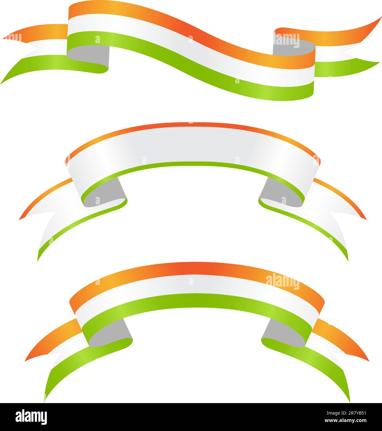Irish banners isolated on a white backgrounds. Vector illustration ...