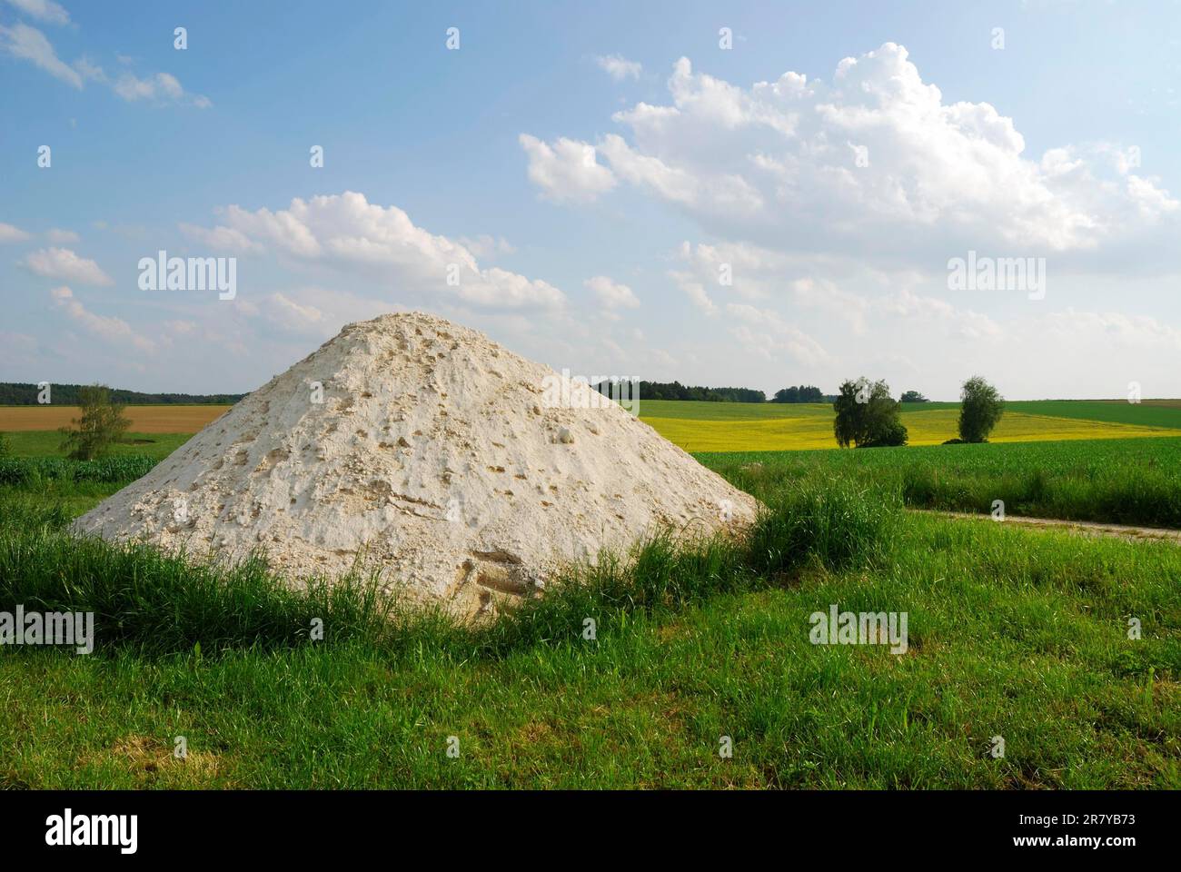 Landscape with a heap of sand Stock Photo - Alamy