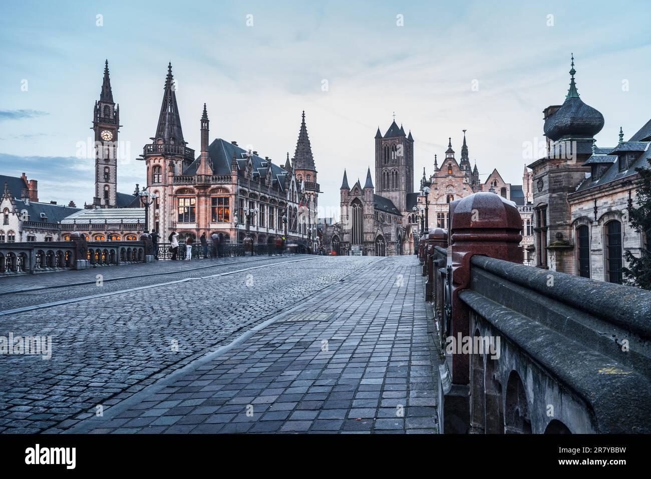 The St. Michael Bridge in Ghent, Belgium Stock Photo - Alamy