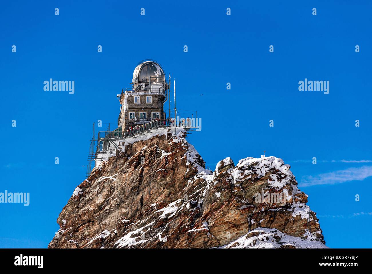 Panoramic view of the Sphinx observatory in Switzerland Stock Photo - Alamy