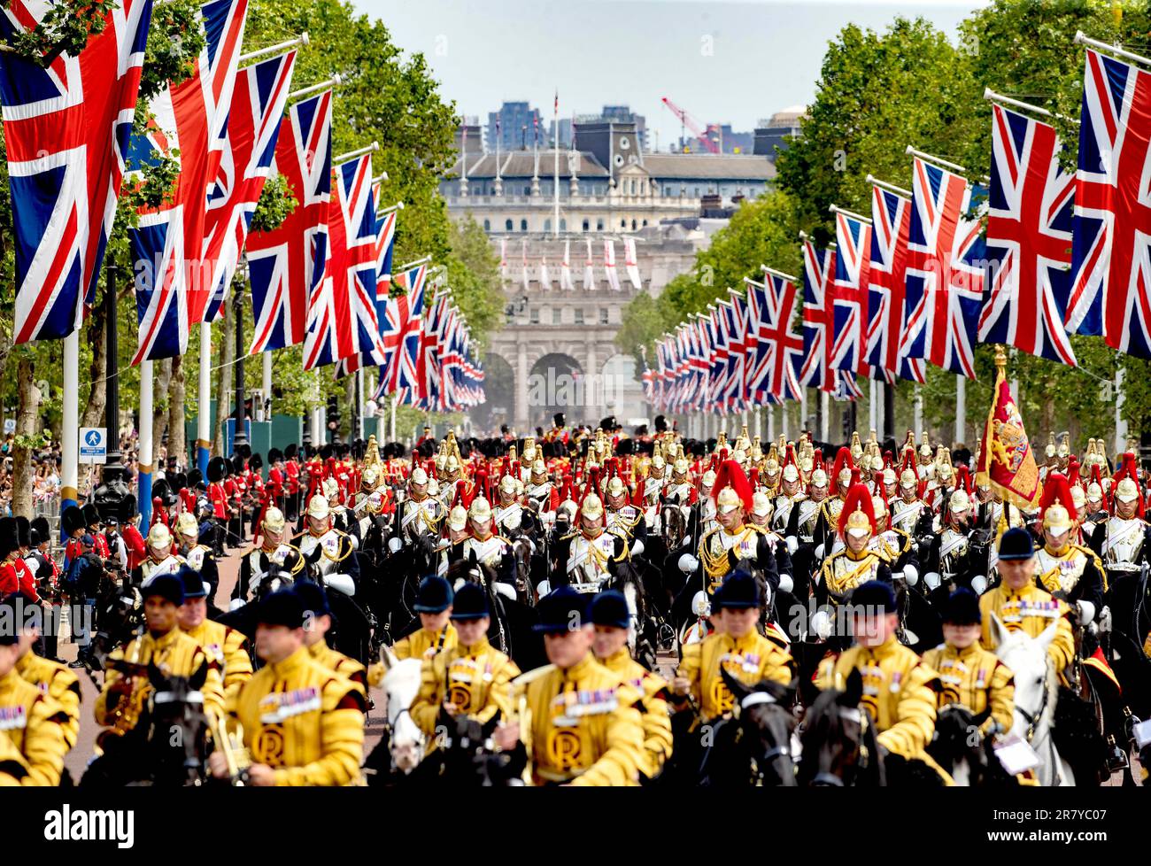 Trooping the Colour in London, on June 17, 2023, (The Kings Birthday ...