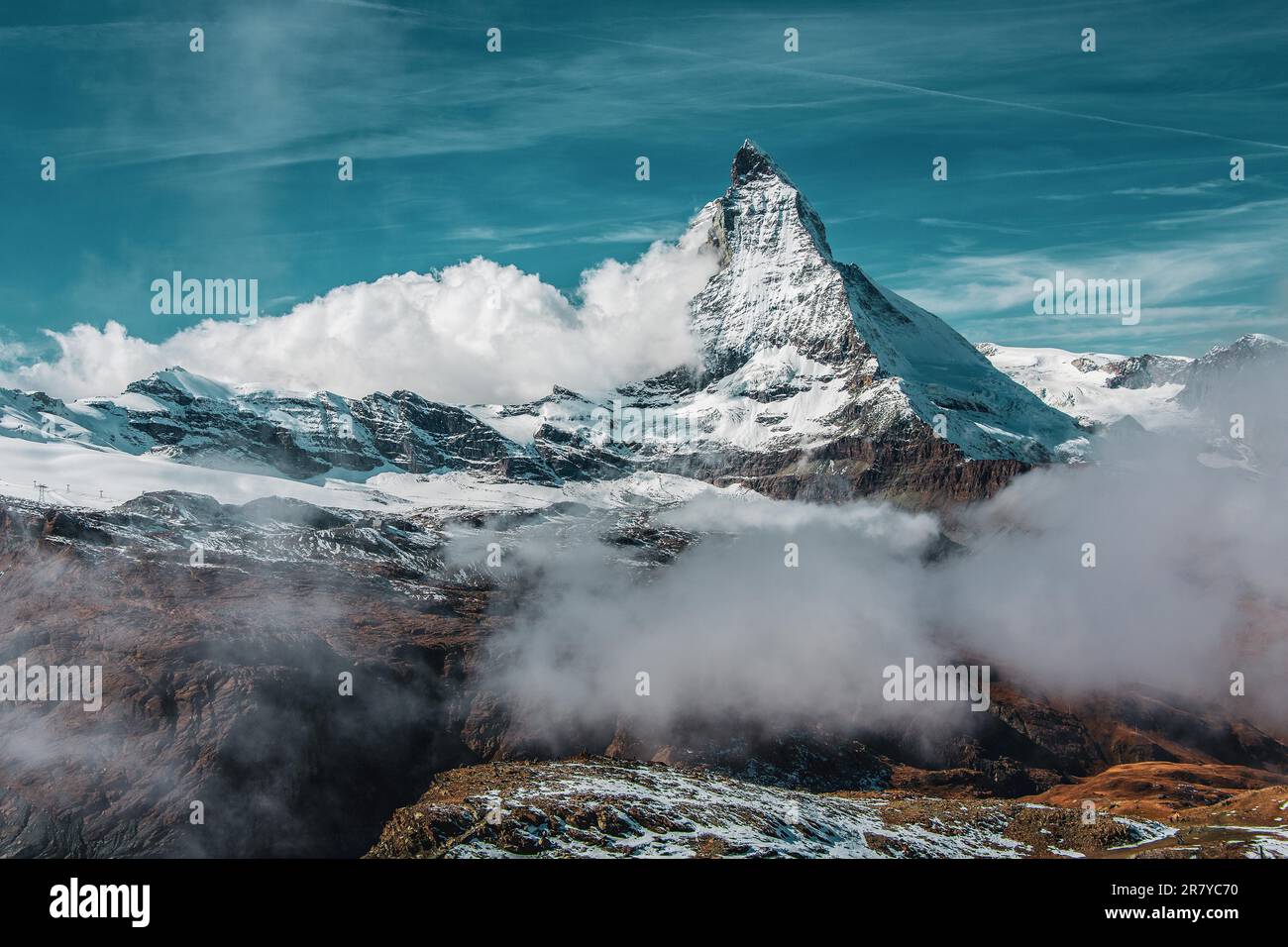 Panoramic matterhorn swiss alps hi-res stock photography and images - Alamy