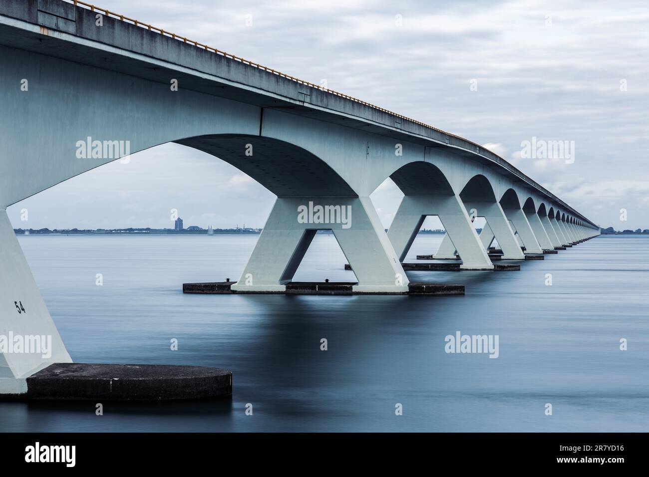Panorama view zeeland bridge hi-res stock photography and images - Alamy