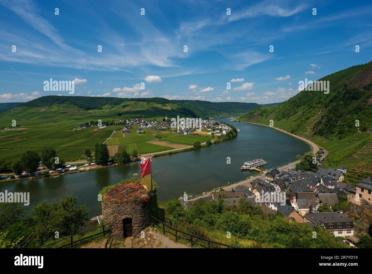 Metternich Castle above the Moselle Valley, Germany Stock Photo - Alamy